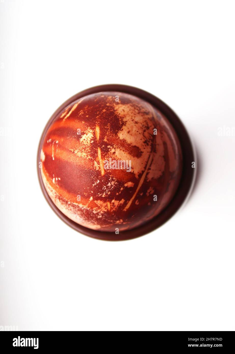 Bright colorful Easter egg colored with onion peel Stock Photo - Alamy