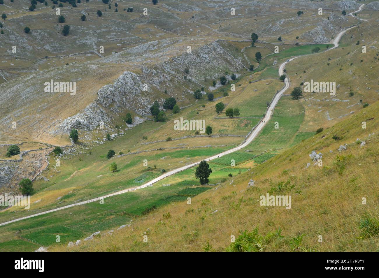 Hiking trail on Obalj peak, Bosnia and Herzegovina Stock Photo - Alamy
