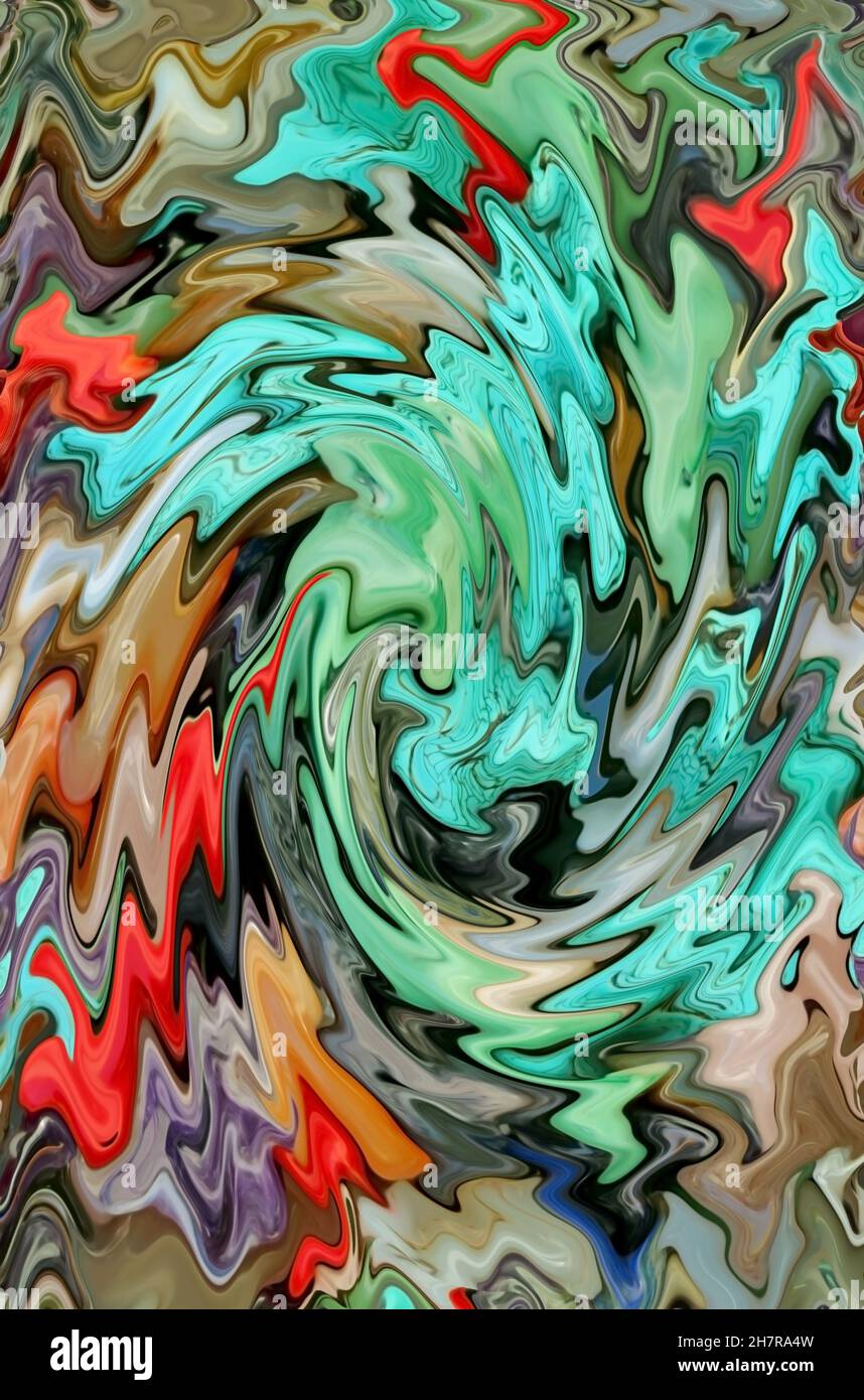 Illustration of multi-color vortex pattern for abstract background ...