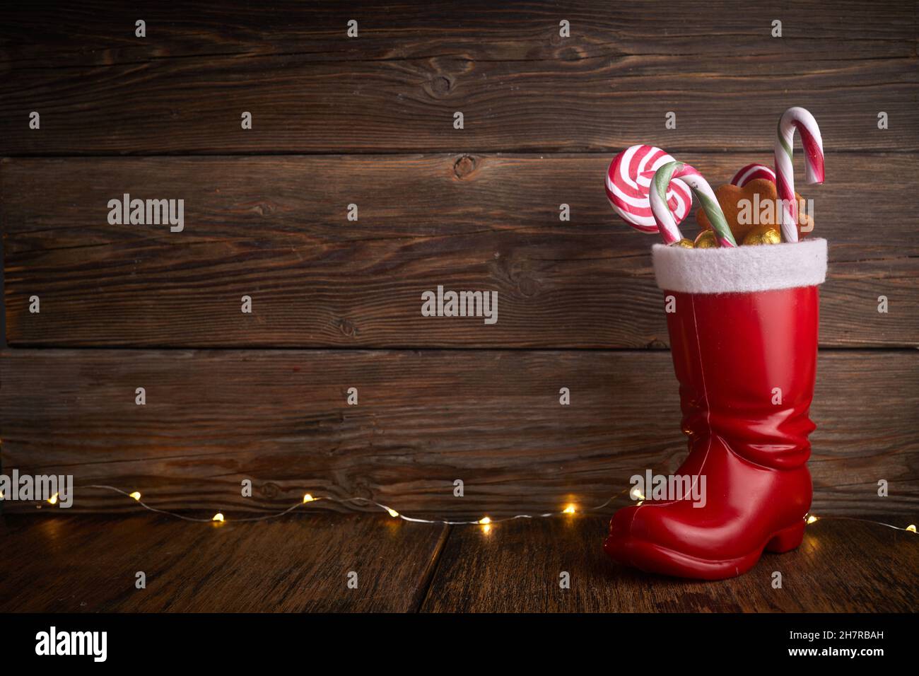 Santa boots with sweets and gifts for St. Nicholas Day on December 6th ...