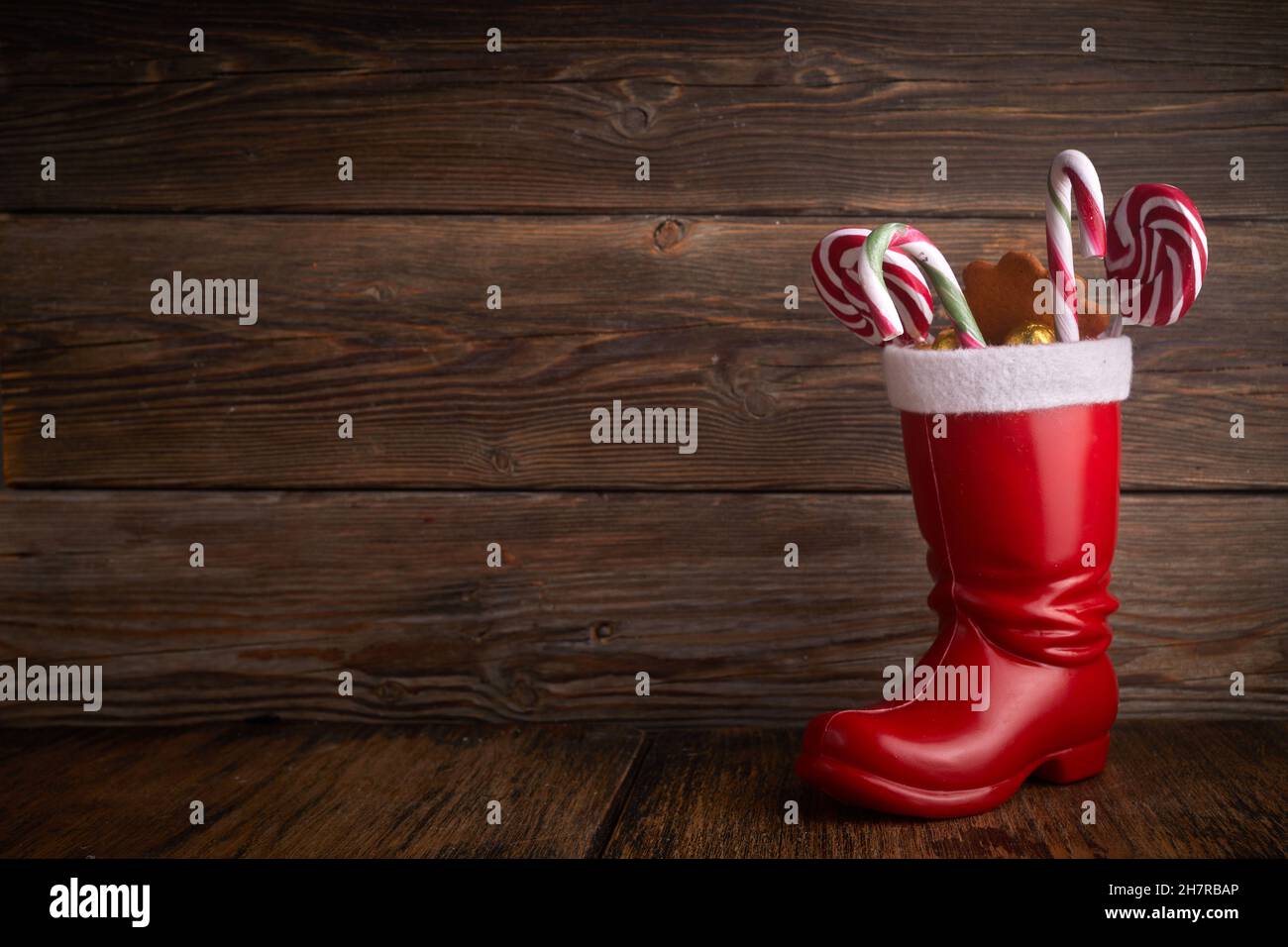 Santa boots with sweets and gifts for St. Nicholas Day on December 6th ...