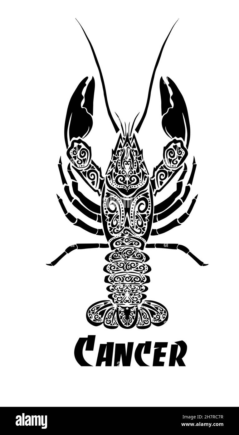 Cancer is a graphic animal. Vector illustration Stock Vector Image ...