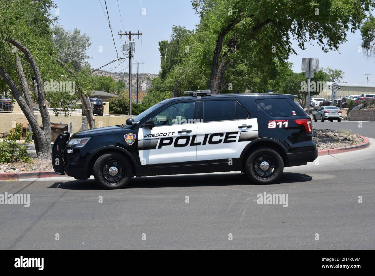 PRESCOTT, ARIZONA, USA - Prescott Police Department Vehicle June 18 ...