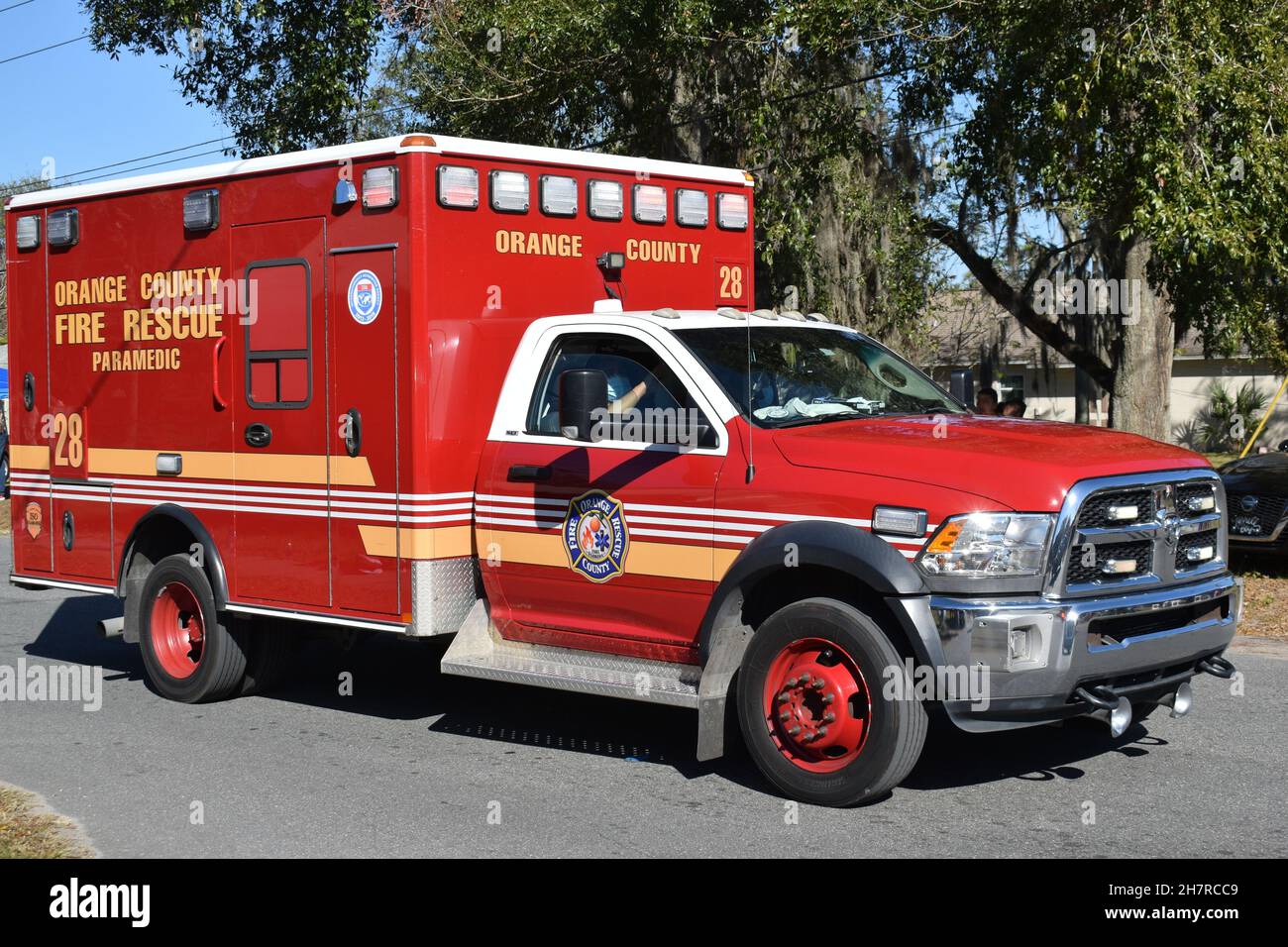Florida Orange County Fire and Rescue Ambulance January 18, 2021 Stock ...