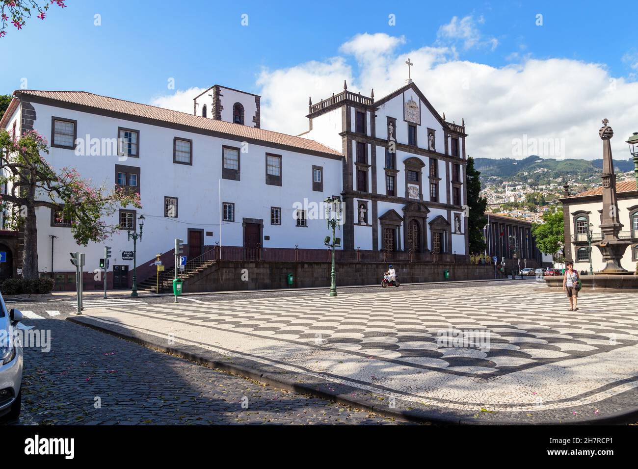 FUNCHAL, PORTUGAL - AUGUST 29, 2021: This is the building and the ...