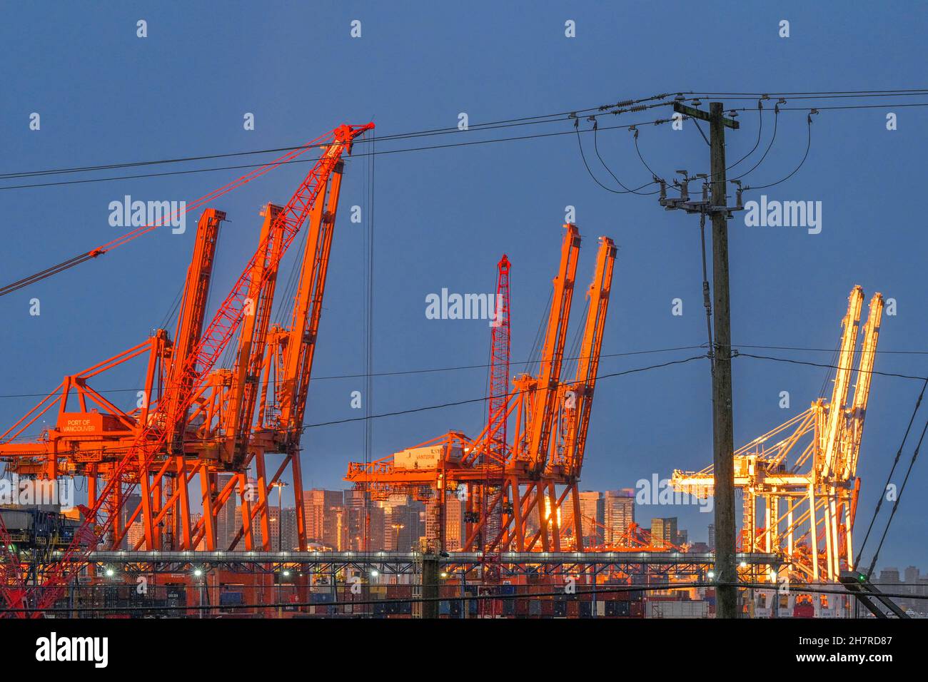 Port Metro Vancouver, Vanterm Container Terminal, Vancouver, British ...