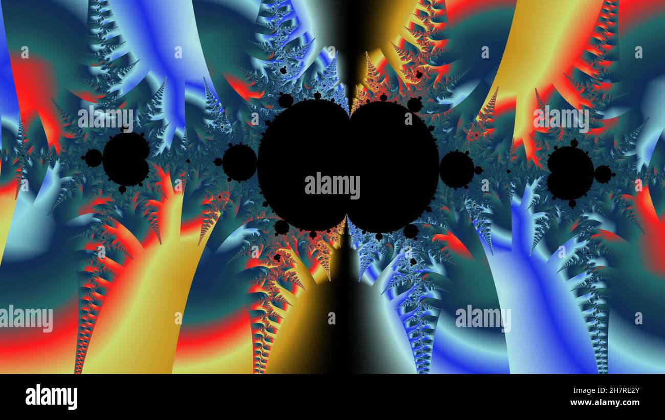 Abstract Computer generated Fractal design. A fractal is a never-ending ...