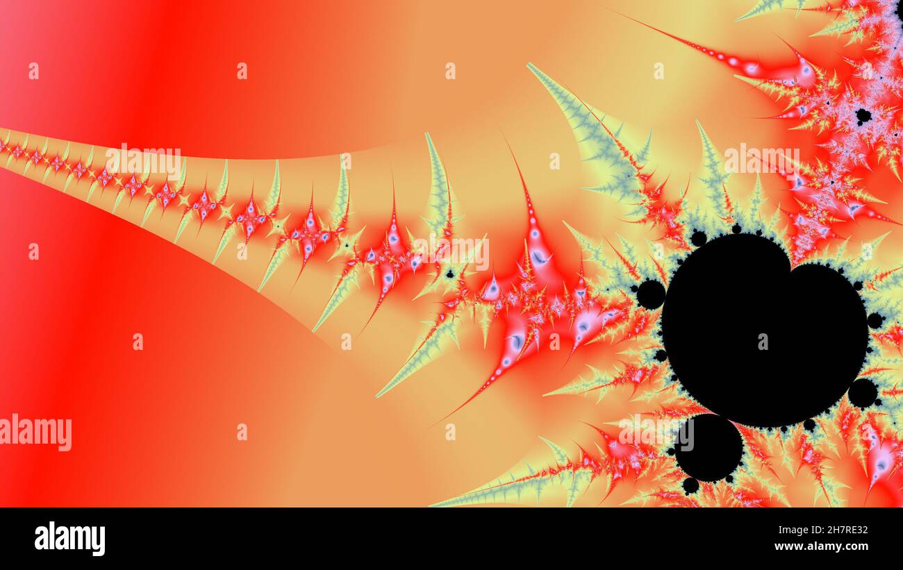 Abstract Computer generated Fractal design. A fractal is a never-ending ...