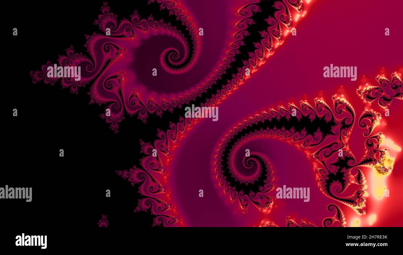Abstract Computer generated Fractal design. A fractal is a never-ending ...