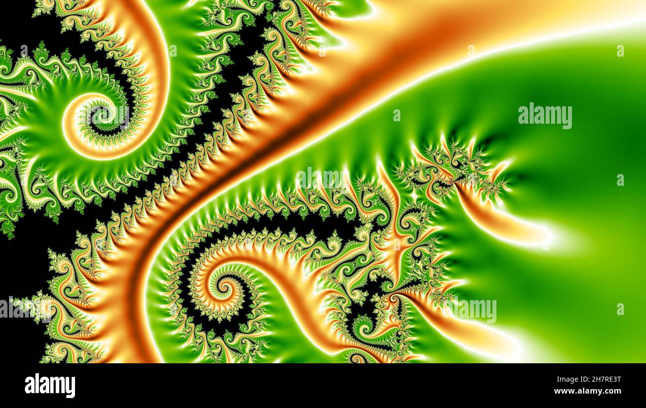 Abstract Computer generated Fractal design. A fractal is a never-ending ...