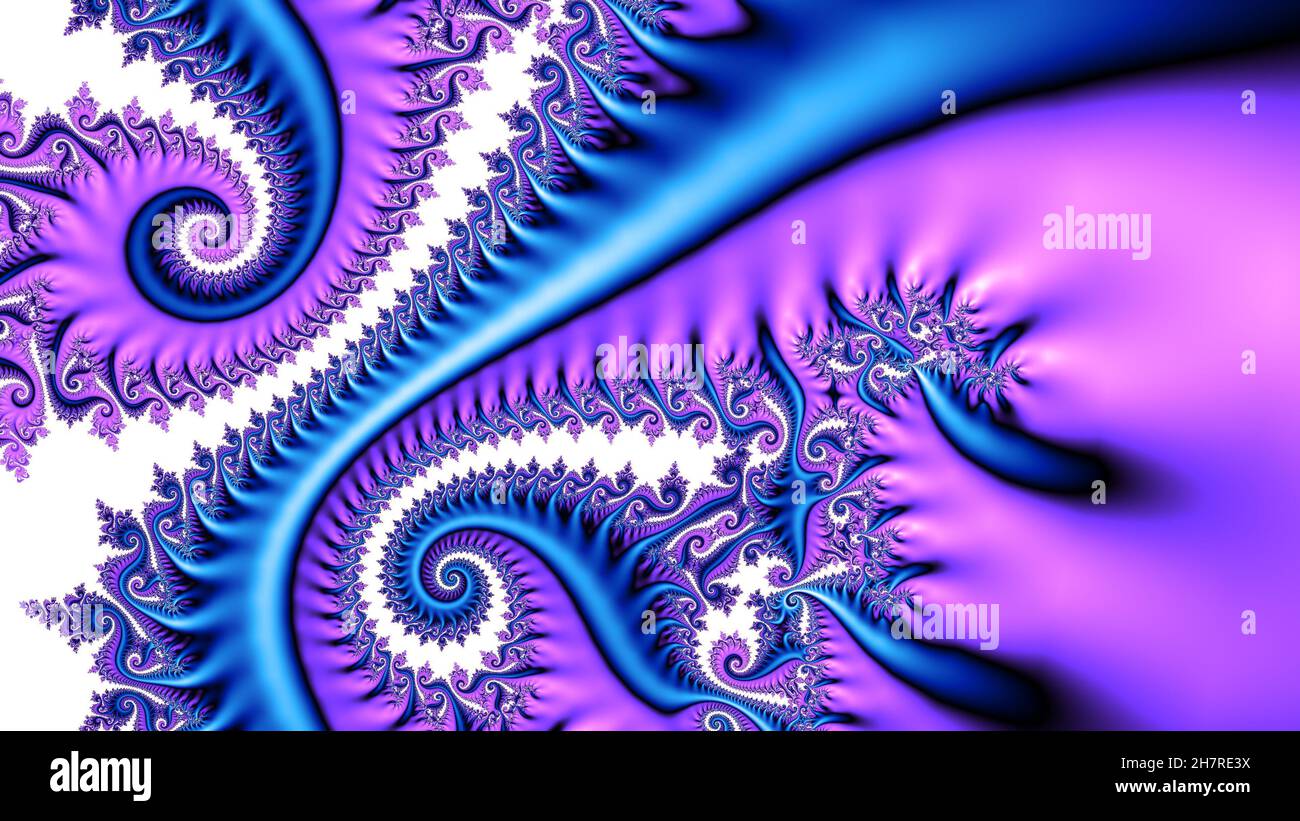 Abstract Computer generated Fractal design. A fractal is a never-ending ...