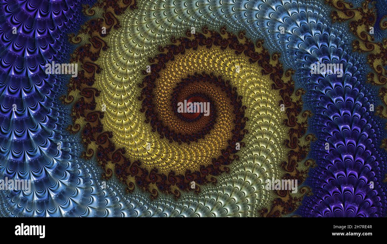 Abstract Computer generated Fractal design. A fractal is a never-ending ...