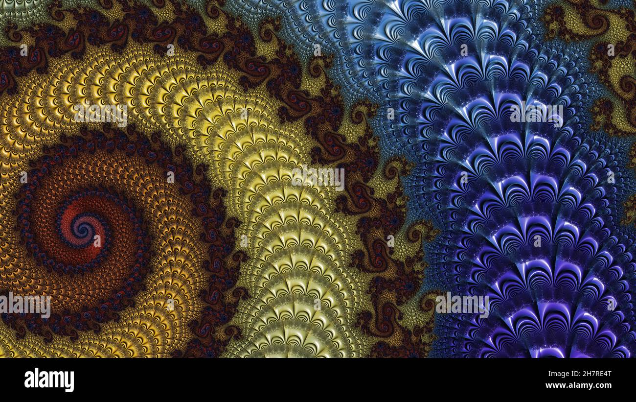 Abstract Computer generated Fractal design. A fractal is a never-ending ...