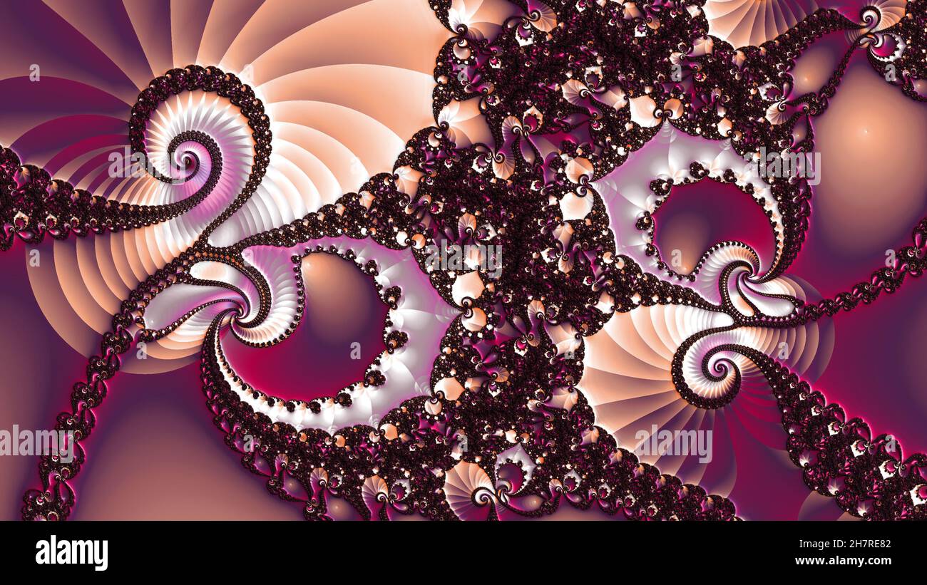 Abstract Computer generated Fractal design. A fractal is a never-ending ...