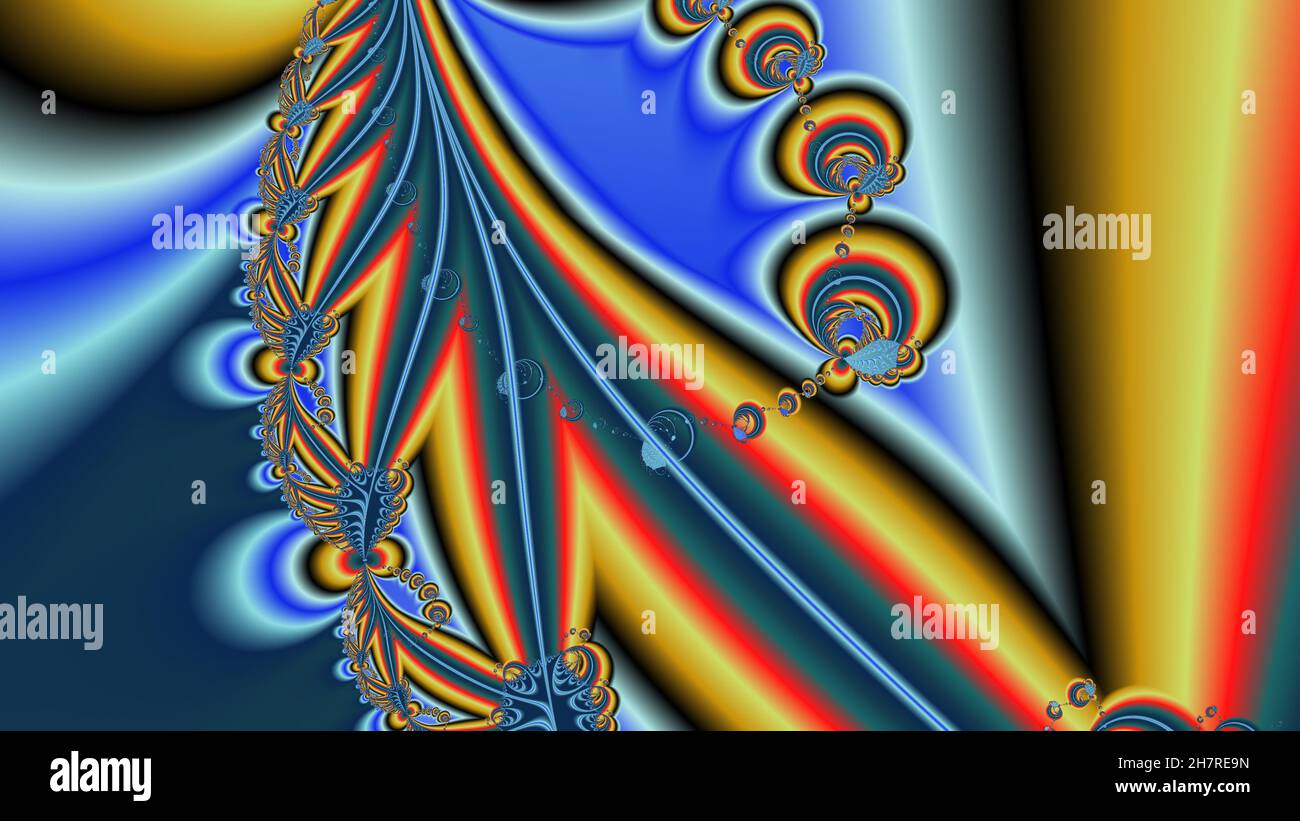 Abstract Computer generated Fractal design. A fractal is a never-ending ...