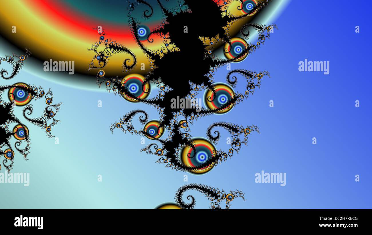 Abstract Computer generated Fractal design. A fractal is a never-ending ...