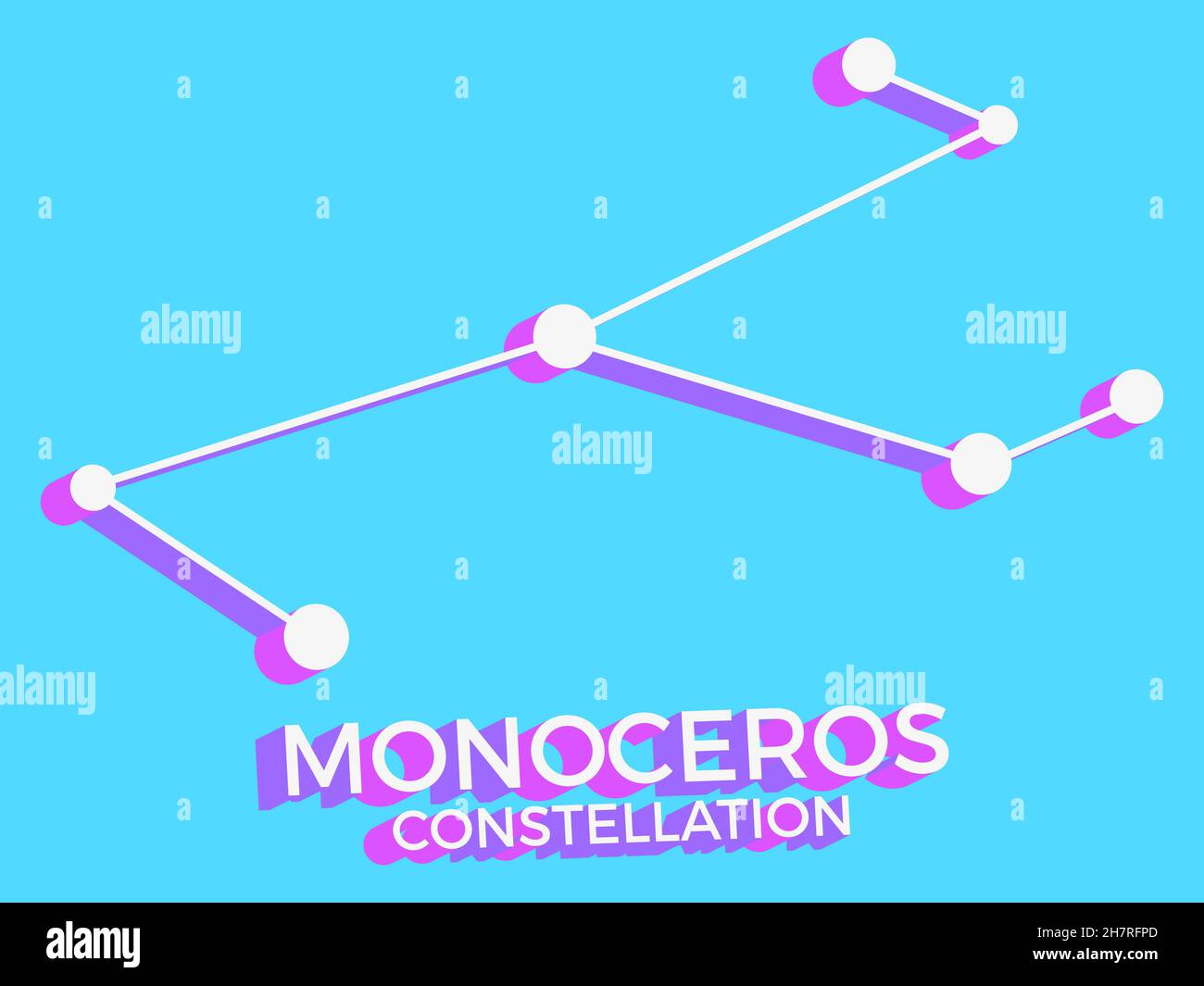 Unicorn constellation hi-res stock photography and images - Alamy