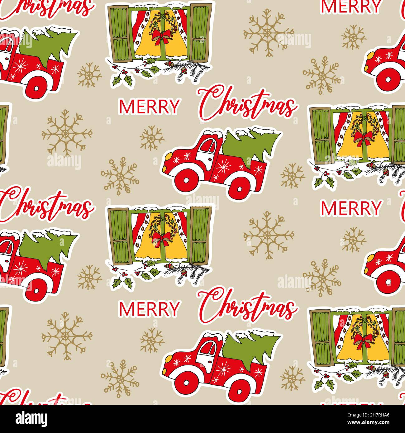 Christmas home decor new Stock Vector Images - Alamy