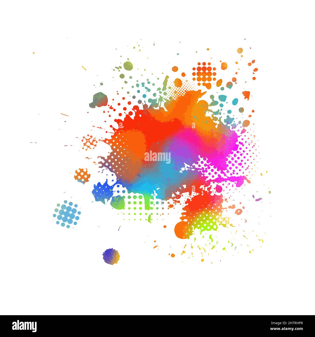 Multi color blots background. Vector illustration Stock Vector Image ...