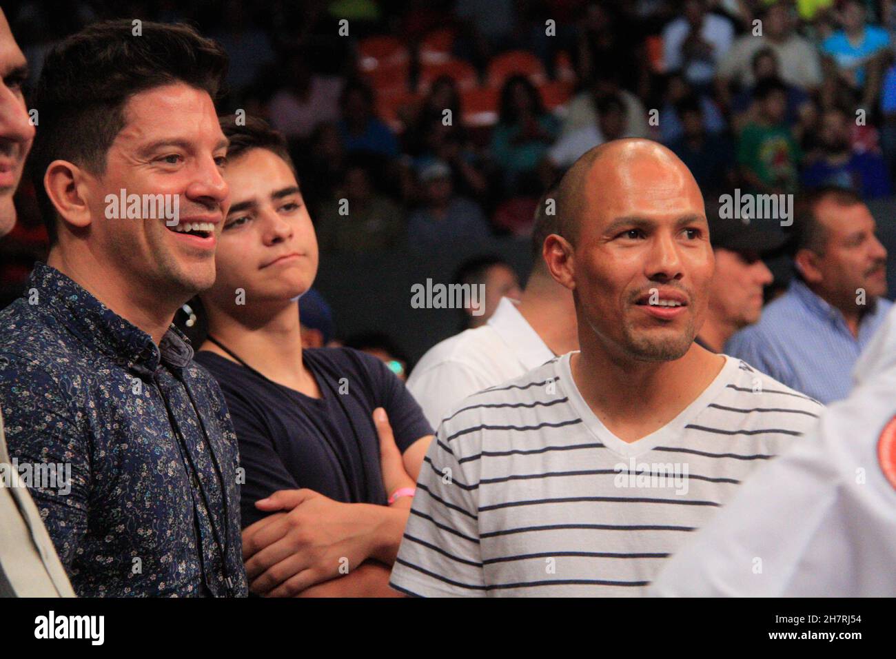 Yahir with Jose Luis Castillo at ringside, during the David Tonado ...