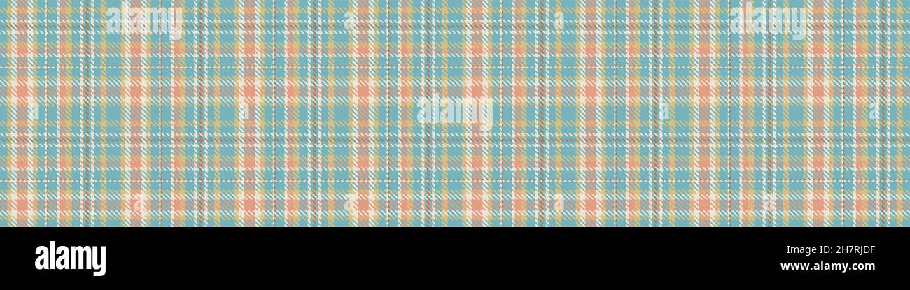 Gender neutral seamless plaid vector border. Gingham baby color checker ...