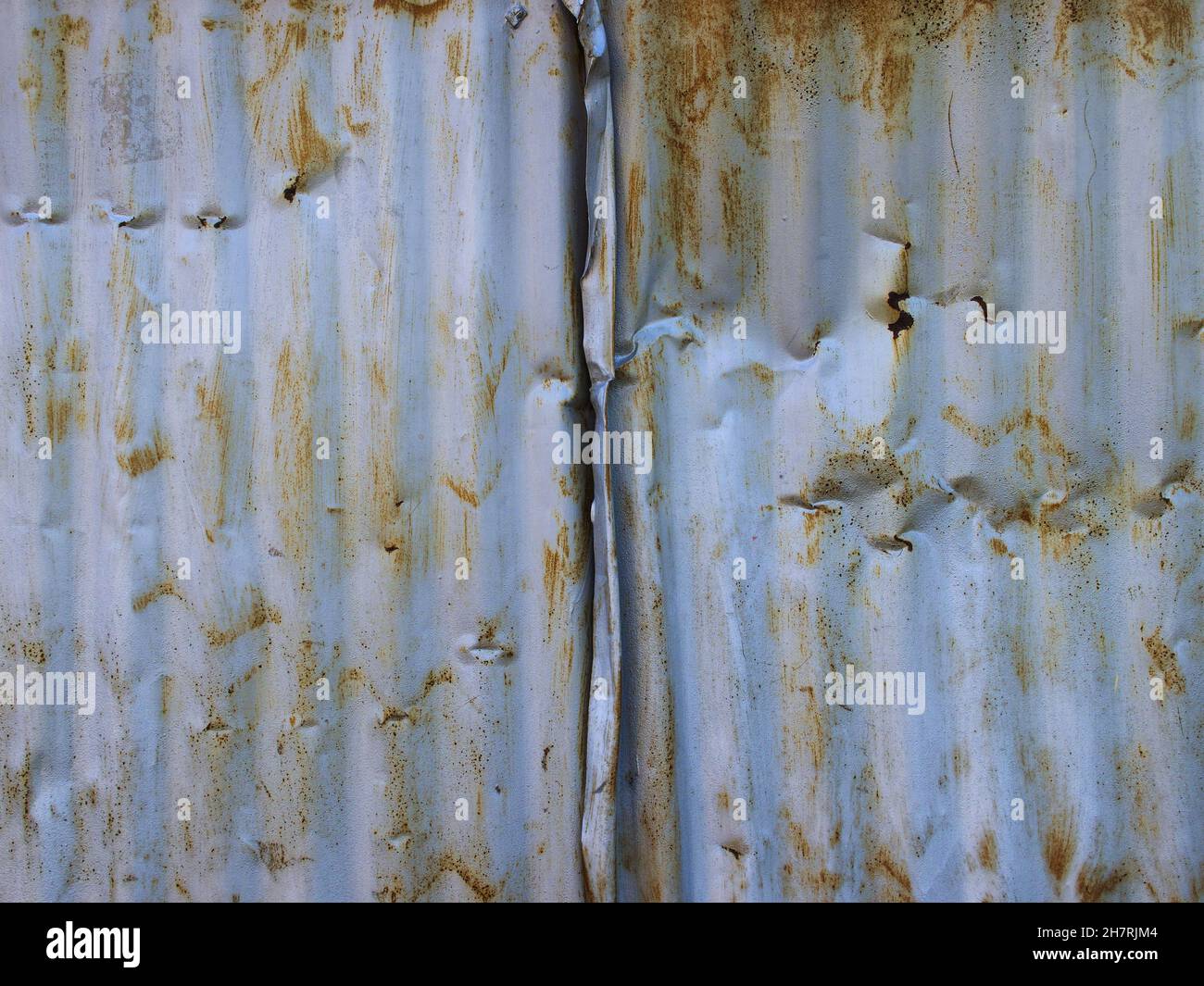 Texture of an old rusty metal fence Stock Photo - Alamy