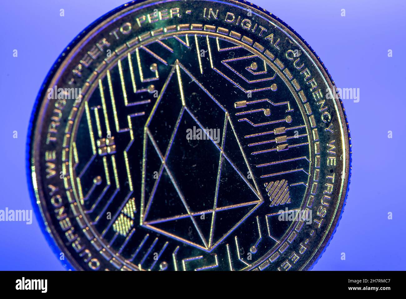 Eos, EOS, cryptocurrency, symbol coin, visual placeholder for digital ...