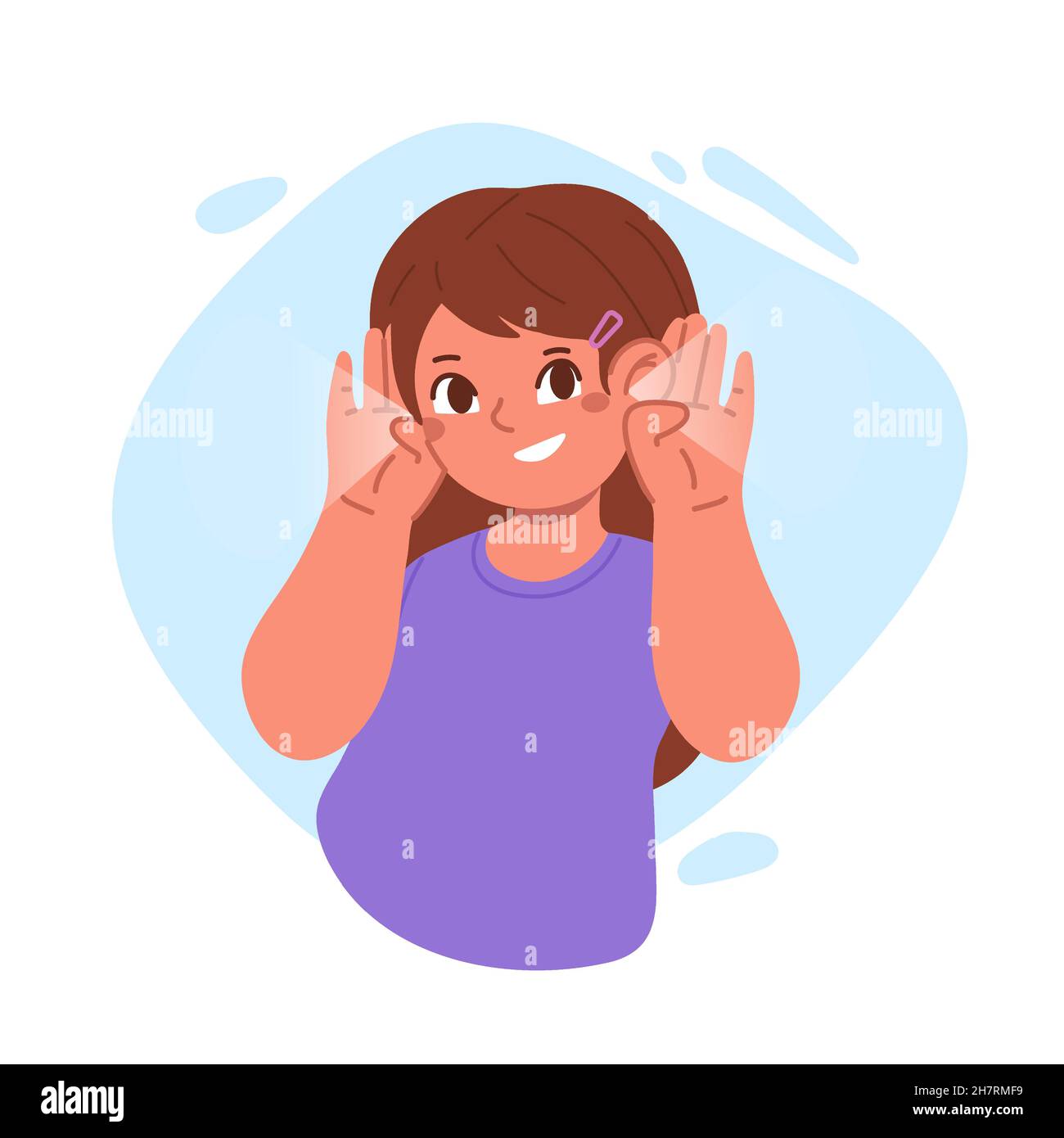 Deaf child Stock Vector Images - Alamy