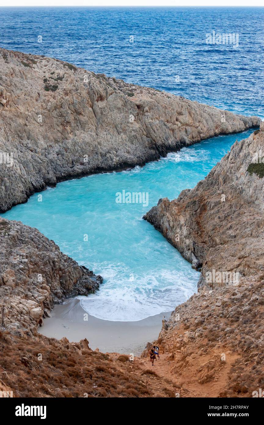 Seitan limania beach crete chania hi-res stock photography and images ...