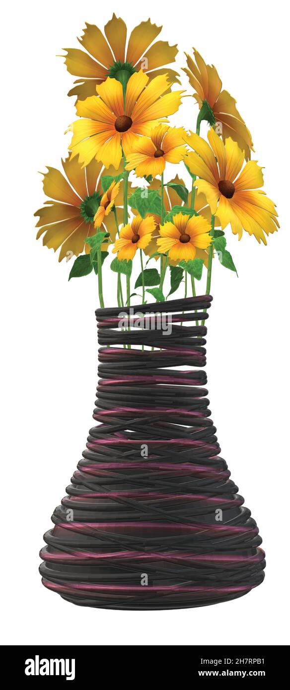 Horizontal flower stems Stock Vector Images - Alamy