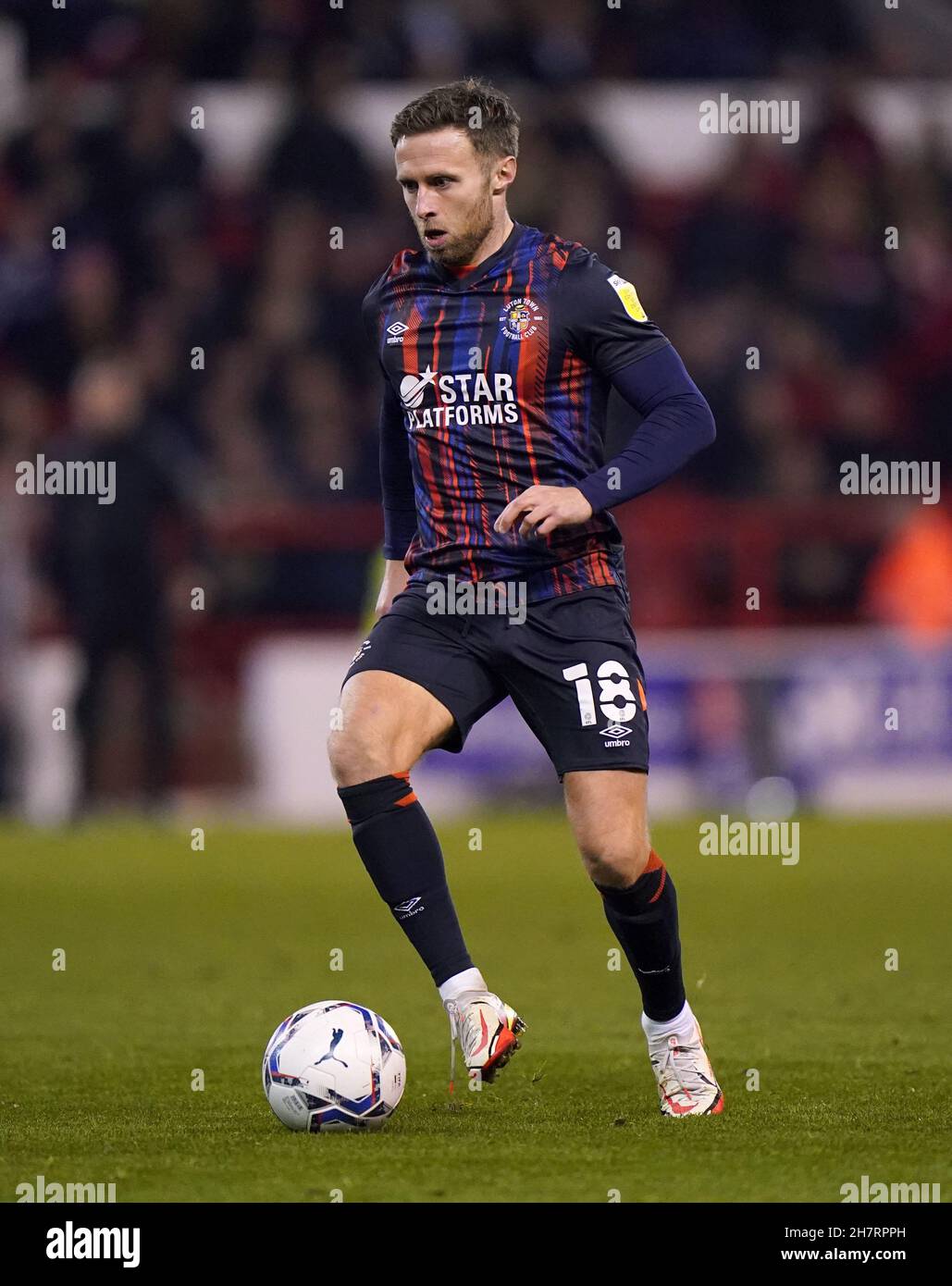 Luton Town's Jordan Clark during the Sky Bet Championship match at the ...