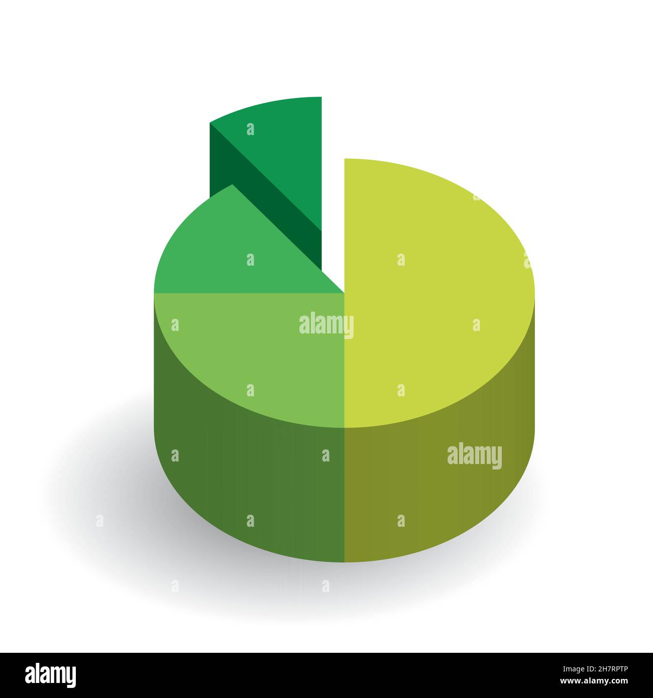 Green pie chart design element Stock Vector Image & Art - Alamy