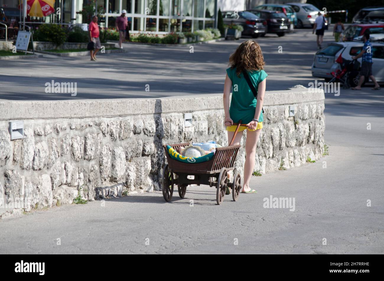 Lady pulling hi-res stock photography and images - Alamy