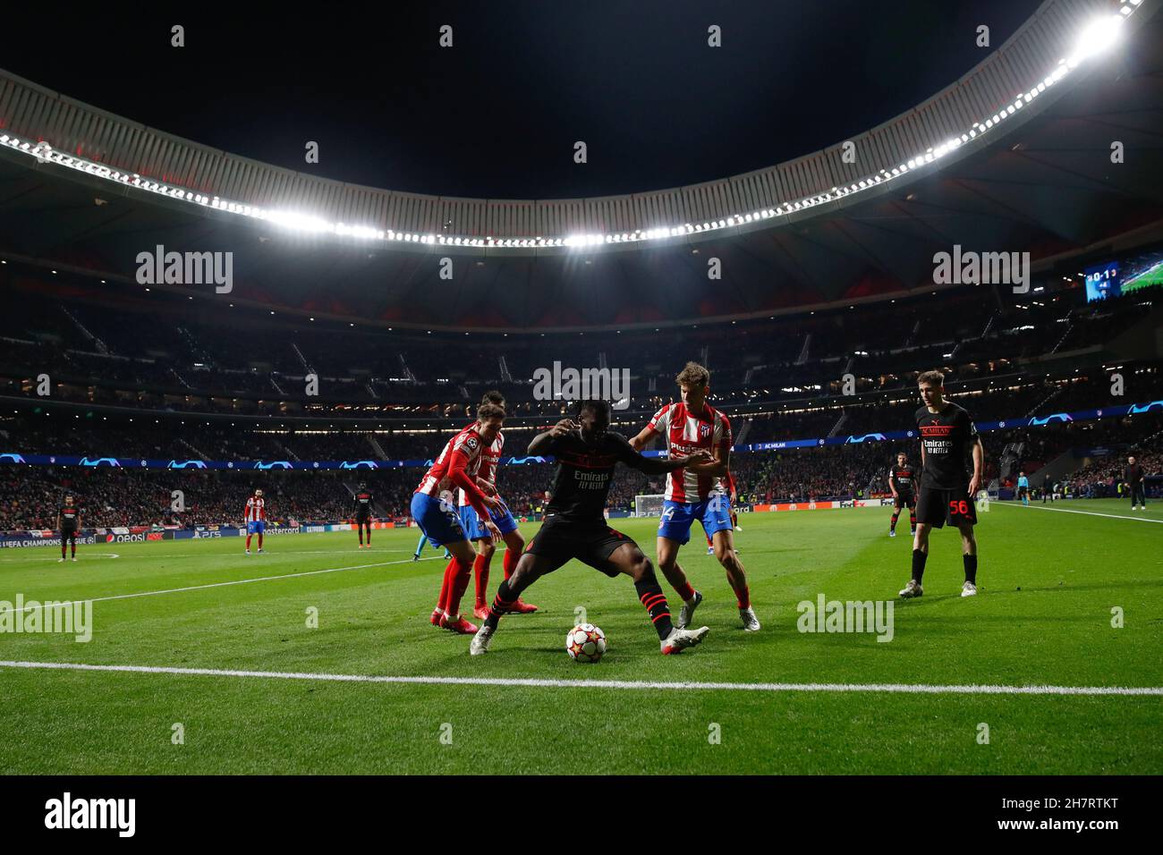 Madrid, Spain. 24th Nov, 2021. an action during the UEFA Champions ...