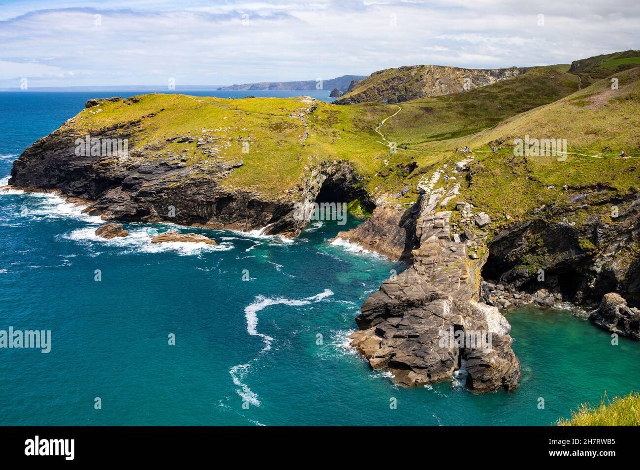 The stunning view from Tintagel Castle in Cornwall, UK Stock Photo - Alamy