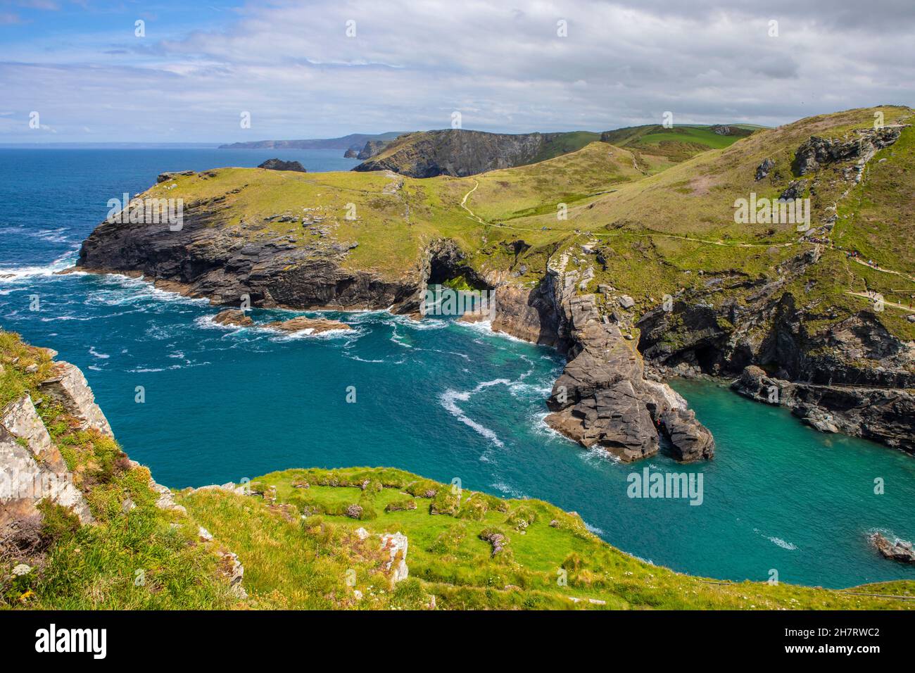 The stunning view from Tintagel Castle in Cornwall, UK Stock Photo - Alamy