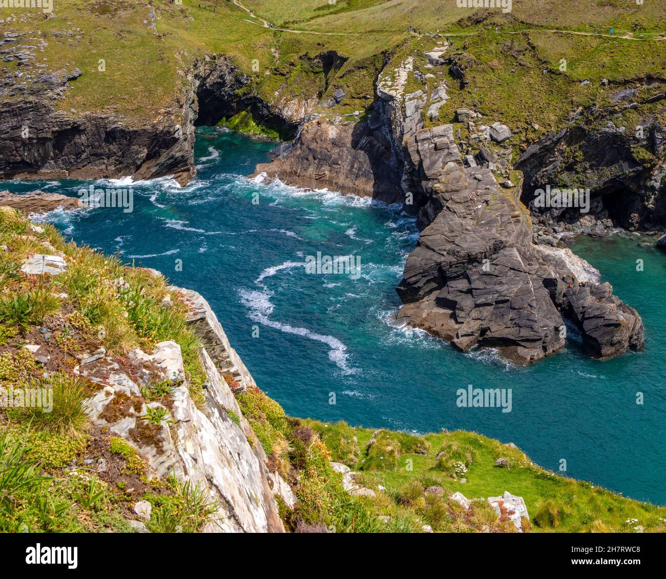 The stunning view from Tintagel Castle in Cornwall, UK Stock Photo - Alamy