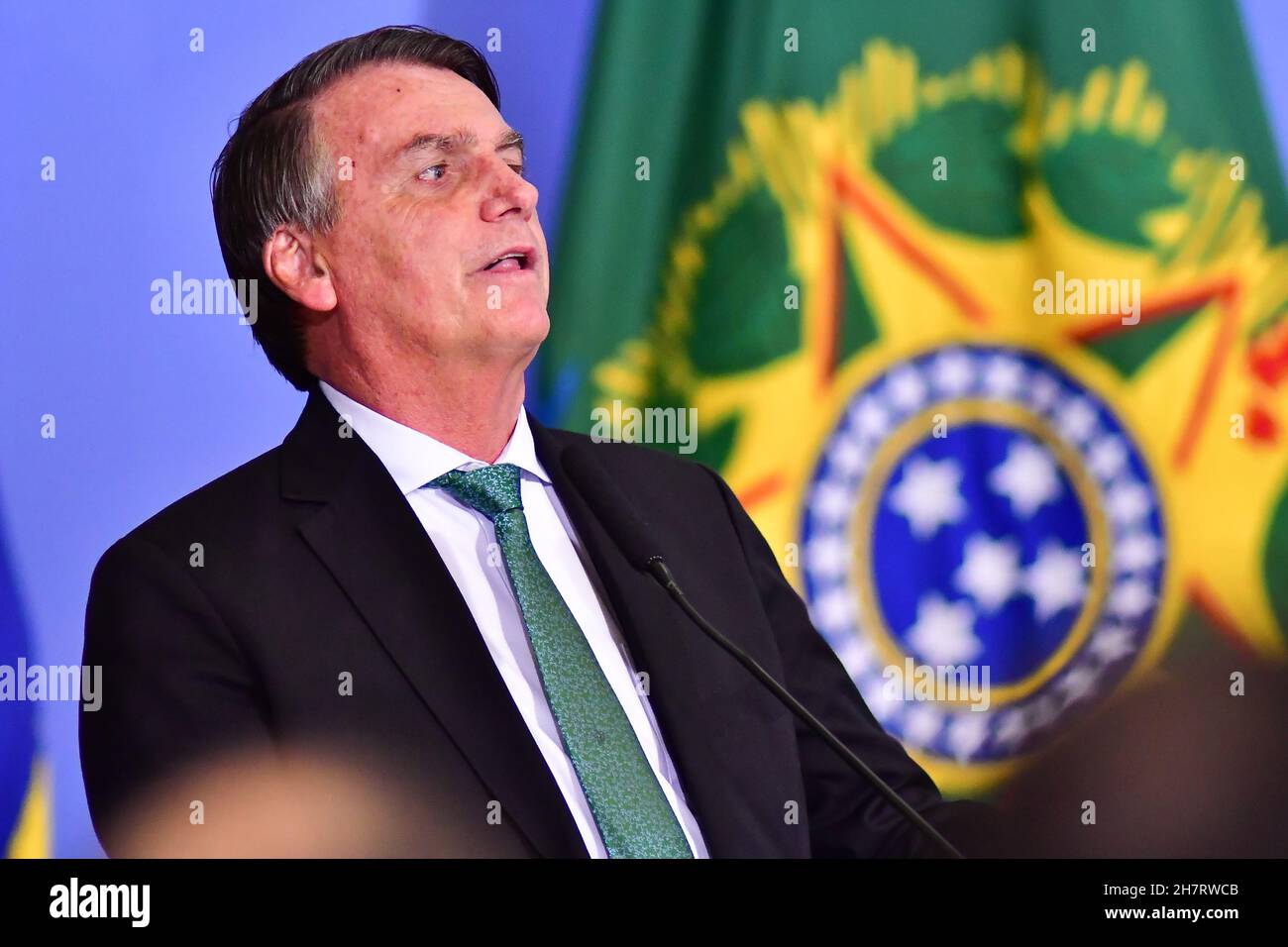 Brasilia, Brazil. 24th Nov, 2021. This Wednesday (24) President Jair ...