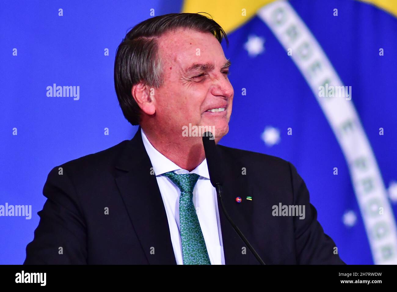 Brasilia, Brazil. 24th Nov, 2021. This Wednesday (24) President Jair ...