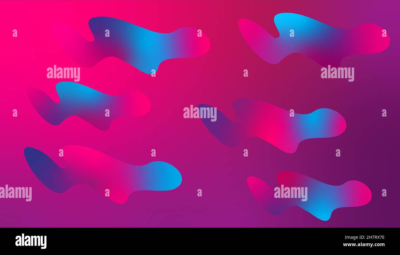 Abstract pink gradient background with shapes Stock Photo - Alamy