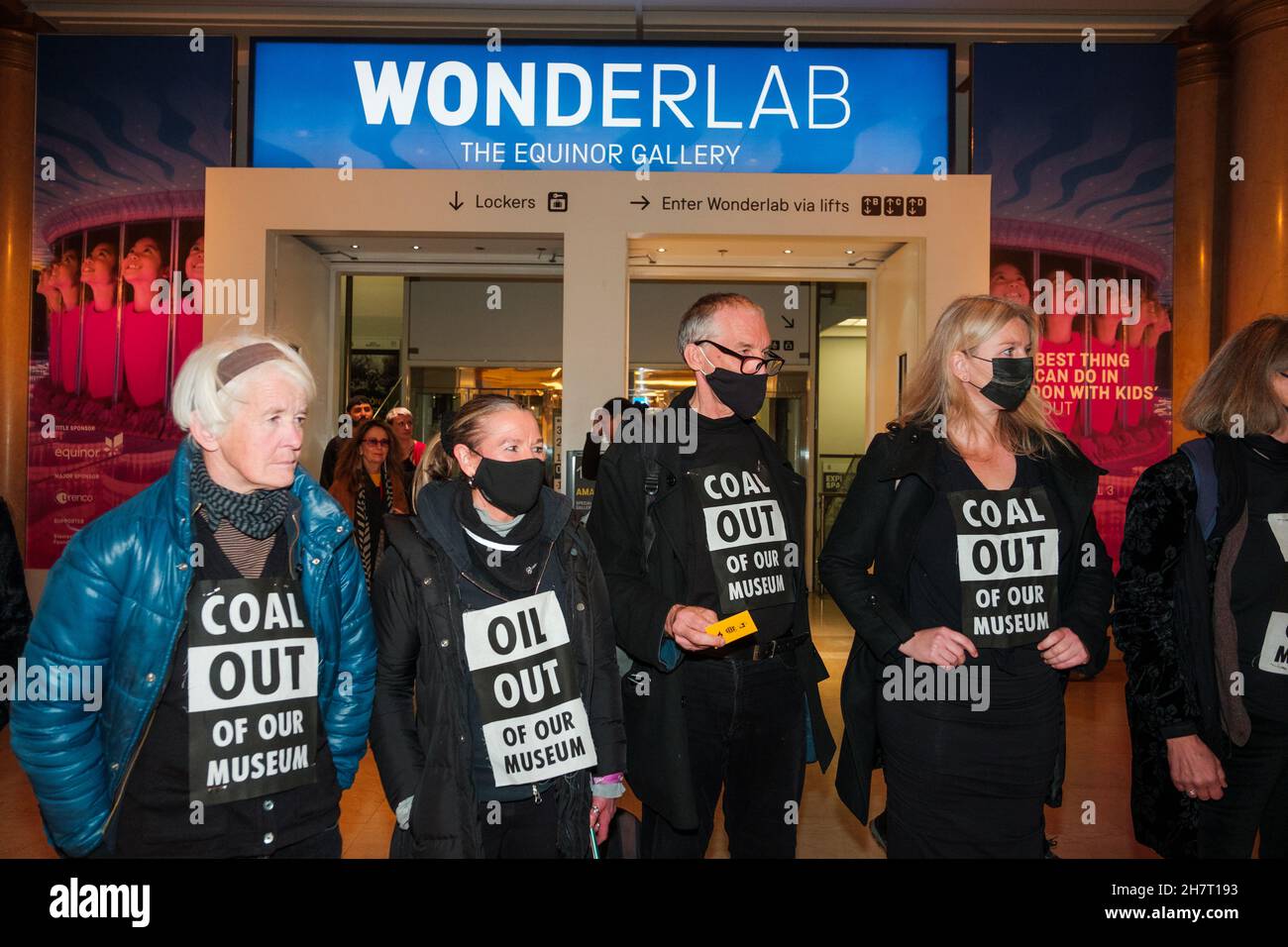 Various Members of Extinction Rebellion protest during The Science ...