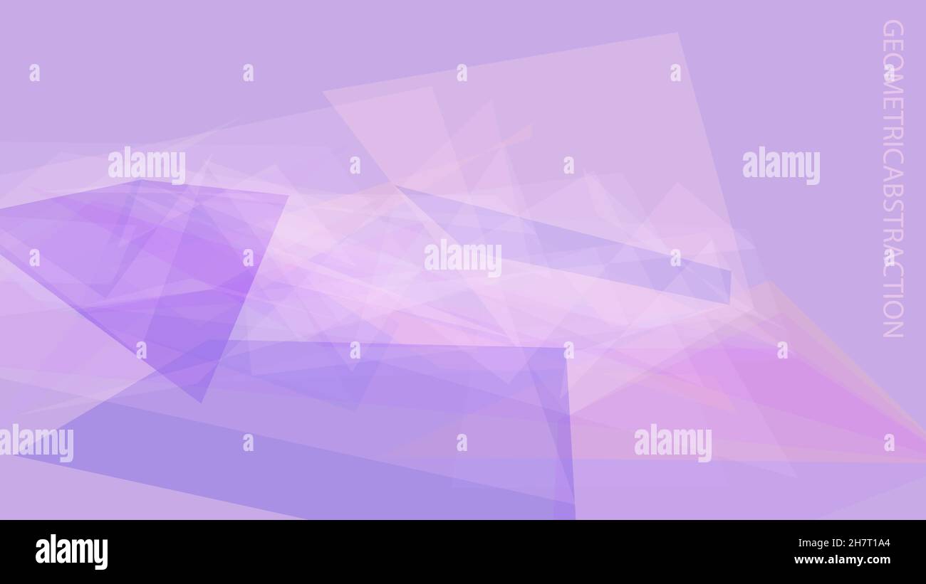 Light violet geometric abstraction with overlapping shapes. Unusual ...