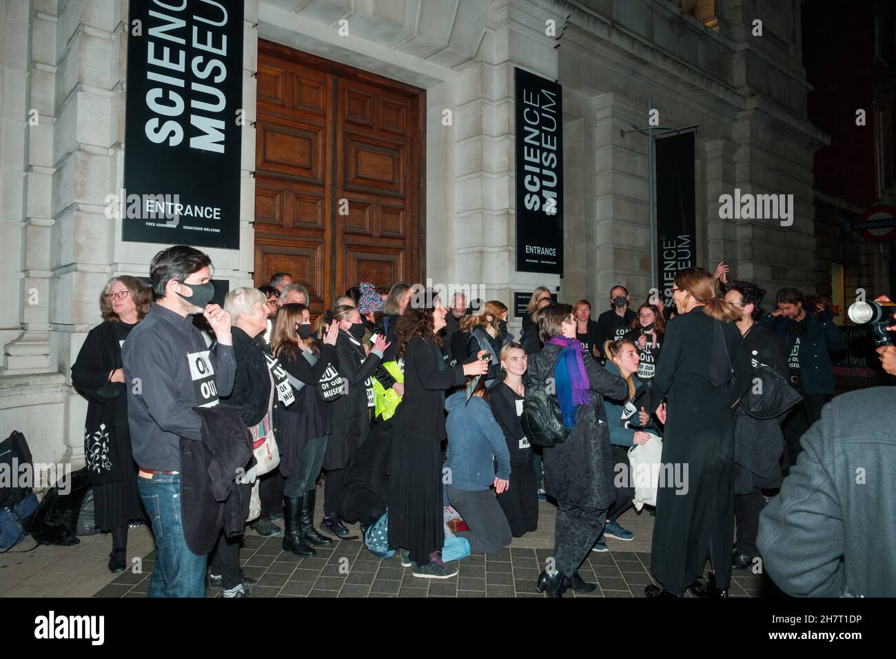 Various Members of Extinction Rebellion protest during The Science ...