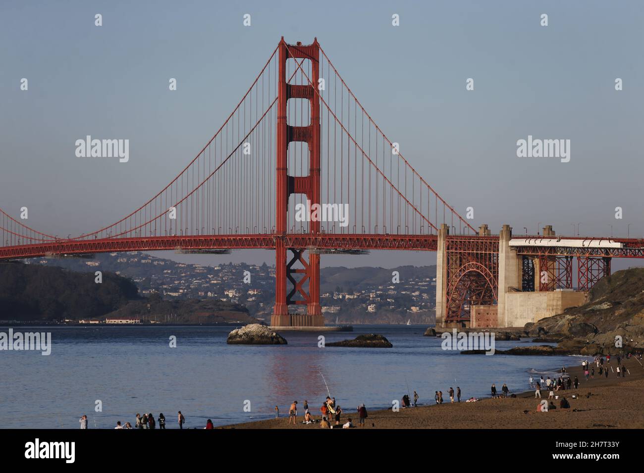 The Golden Gate Bridge, a famous place in the United States and a ...