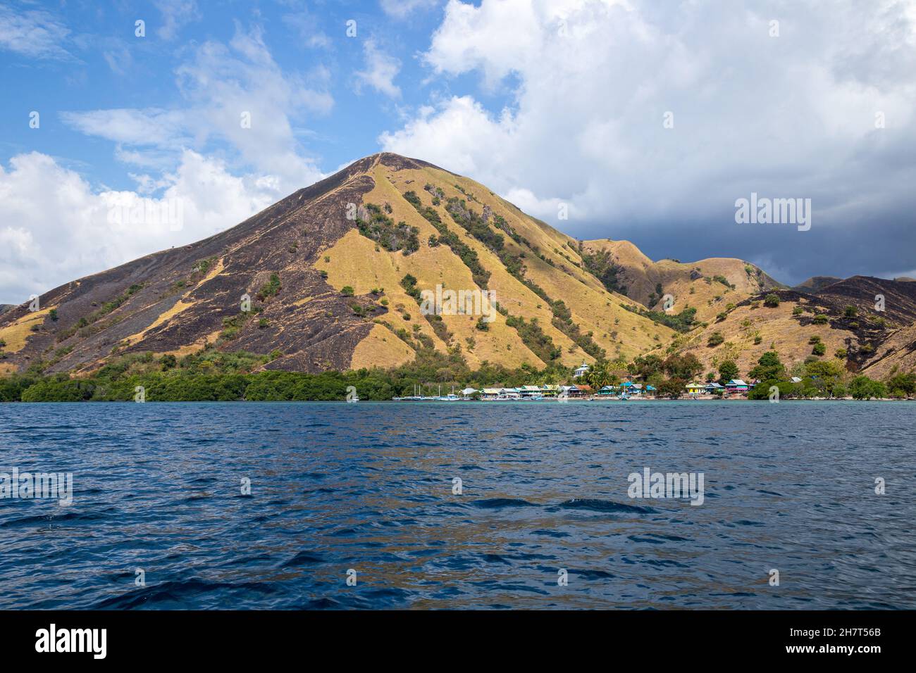 An island in Komodo Nature Reserve in the Lesser Sunda Islands of ...