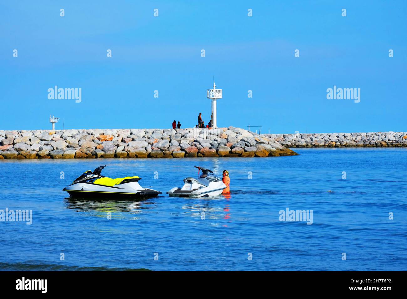 Two jet ski boats hi-res stock photography and images - Alamy