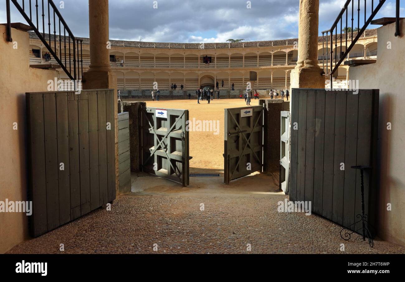 Main entrance to the Plaza de Toros, Ronda, Spain Stock Photo - Alamy