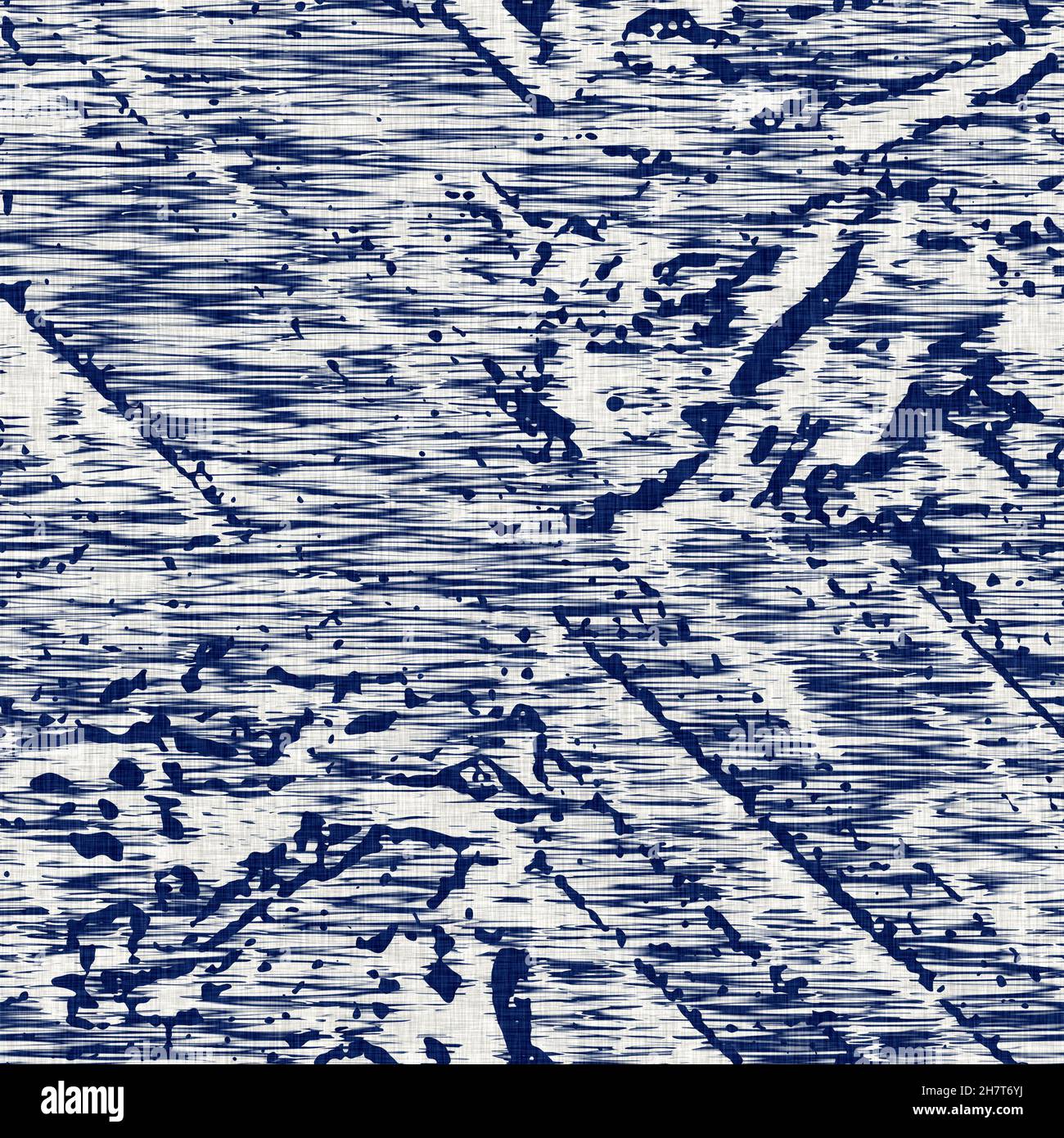 Indigo dyed fabric random flecks pattern texture. Seamless textile ...