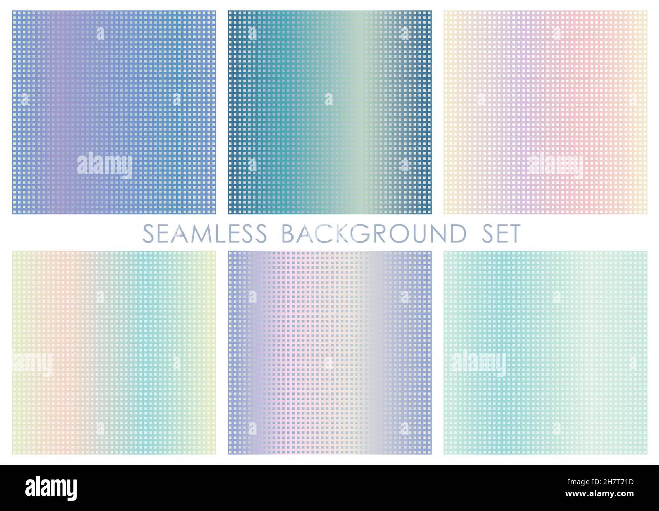Set Of Square Backgrounds With Abstract Dot Patterns Isolated On A ...