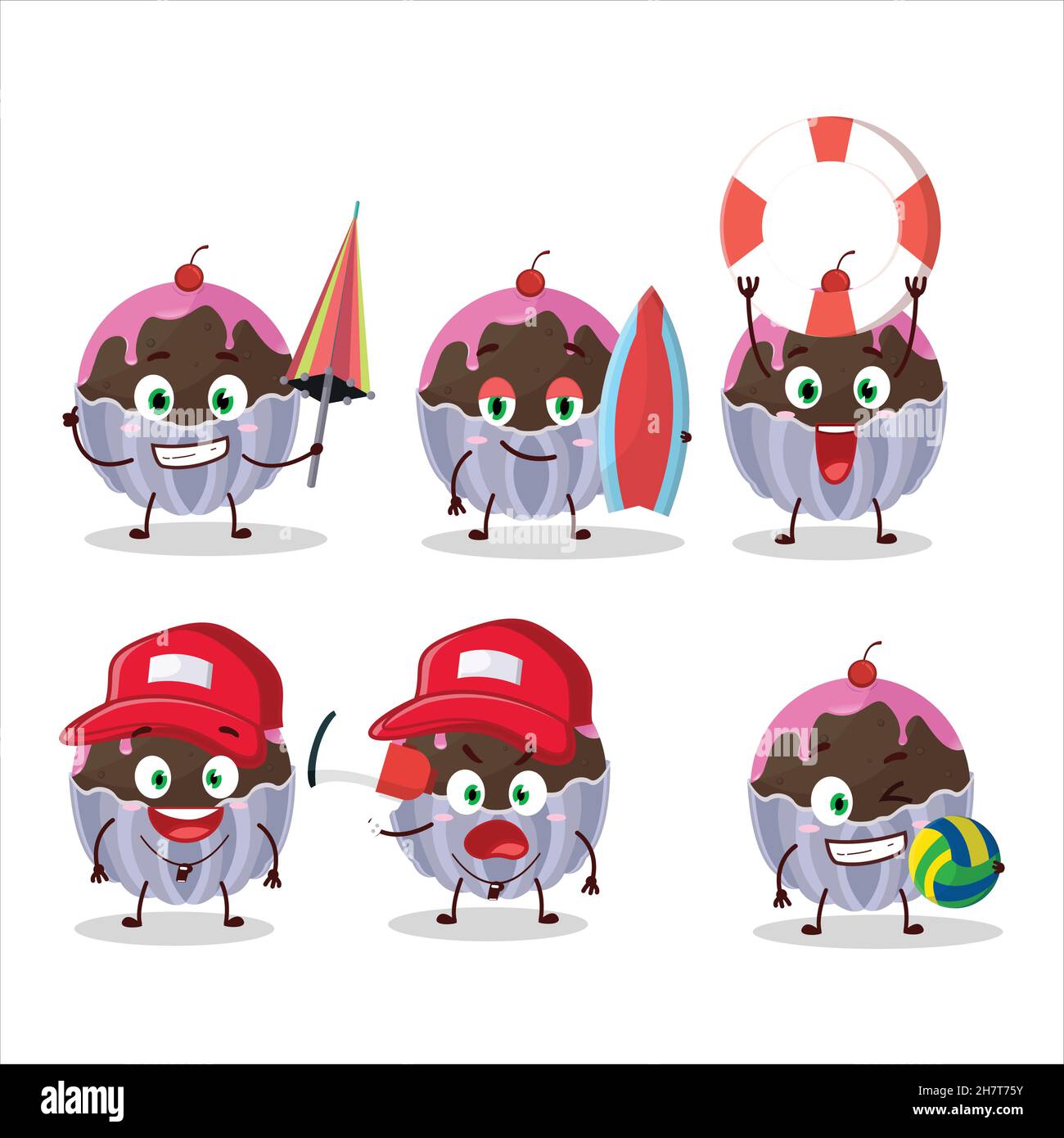 Happy Face brigadeiro chocolate candy cartoon character playing on a ...